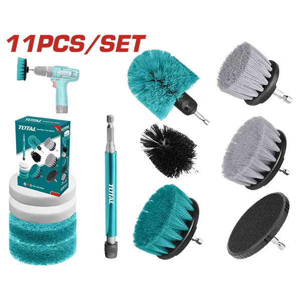 Juego de 11 cepillos de limpieza - TOTAL Tools Cuba